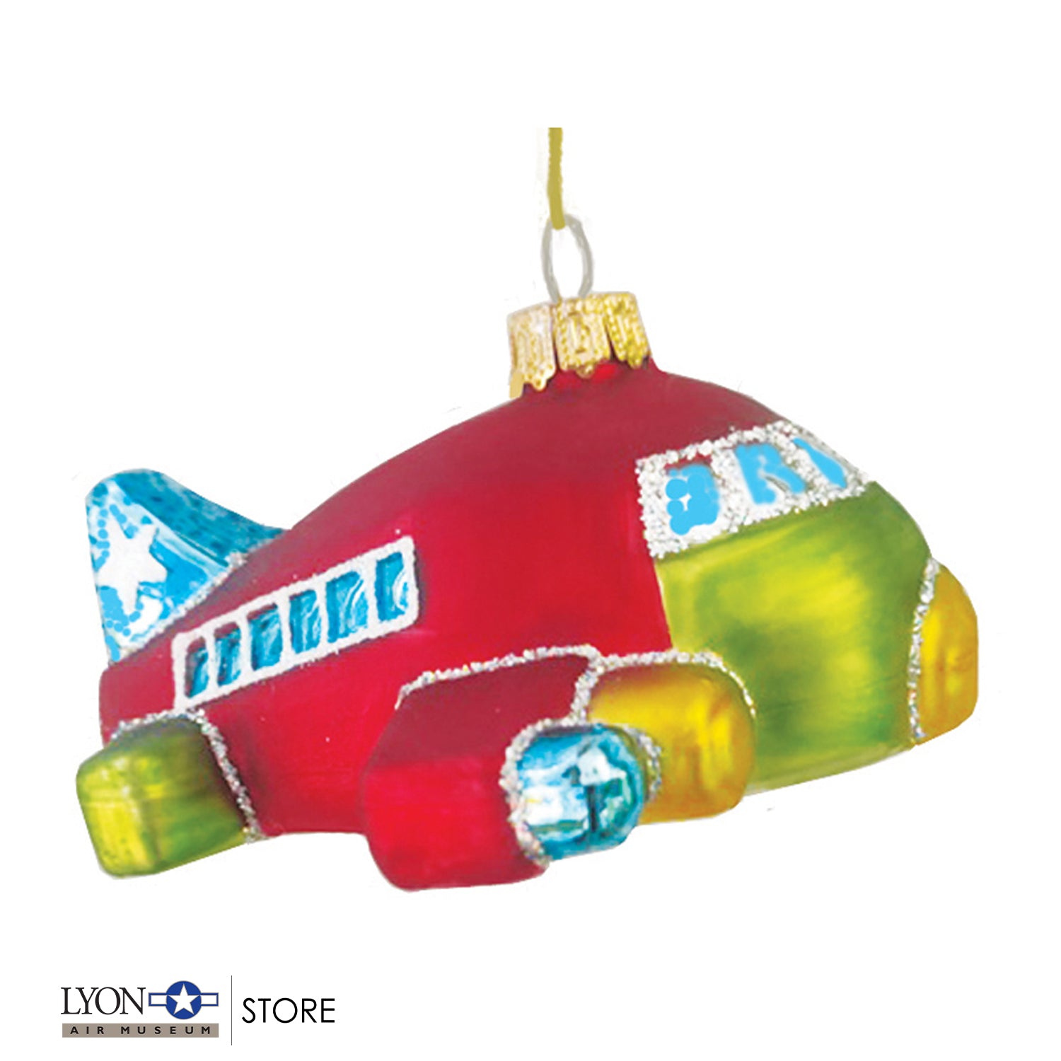 Glass Red Airplane – Lyon Air Museum