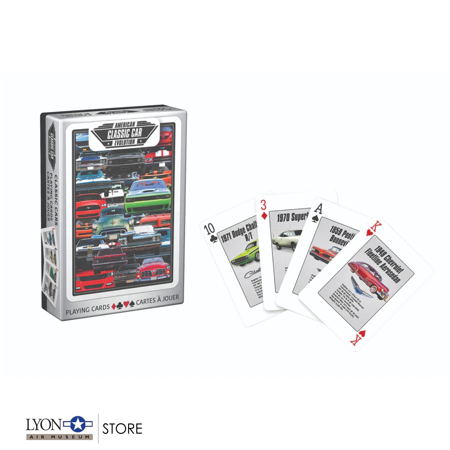 Muscle Cars Playing Cards – Lyon Air Museum